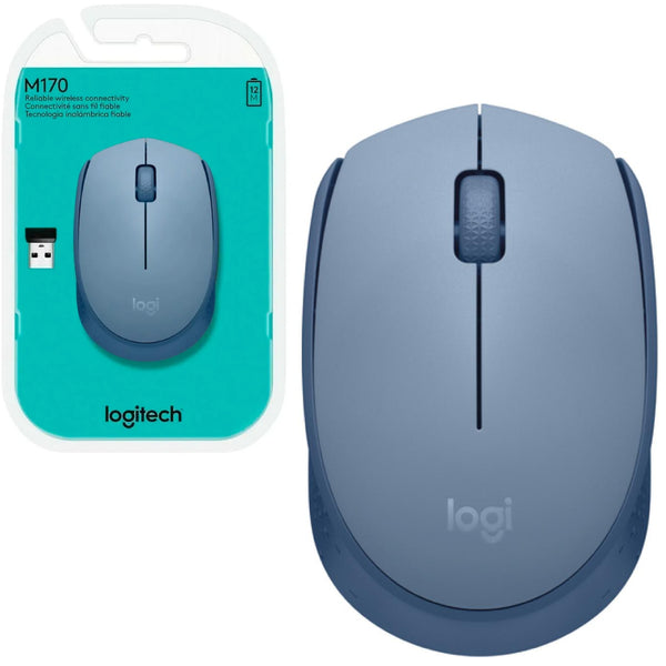 MOUSE INALAMBRICO M170 BLUEGRAY LOGITECH - Fotosol