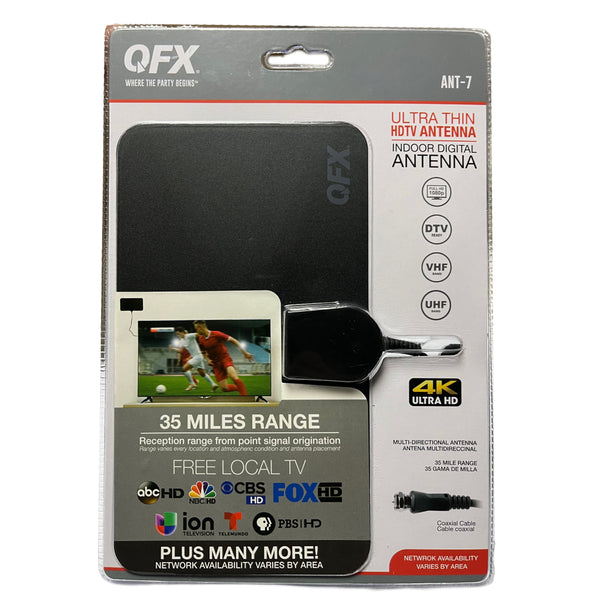ANTENA DIGITAL DE TV INTERIORES QFX ANT-7 - Fotosol