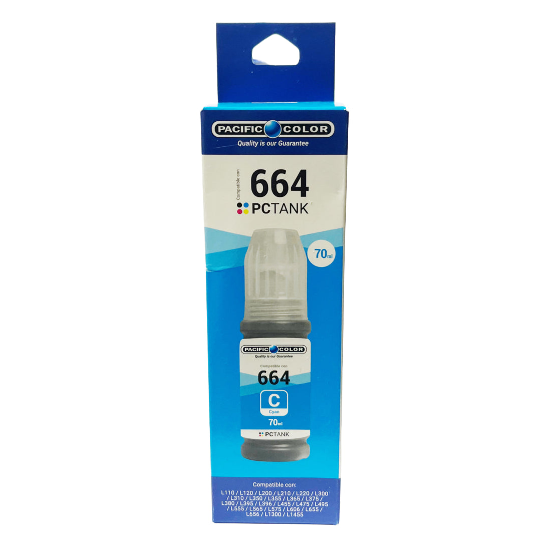 Botella de Tinta Alternativa 664 Cyan Pacific Color – Fotosol