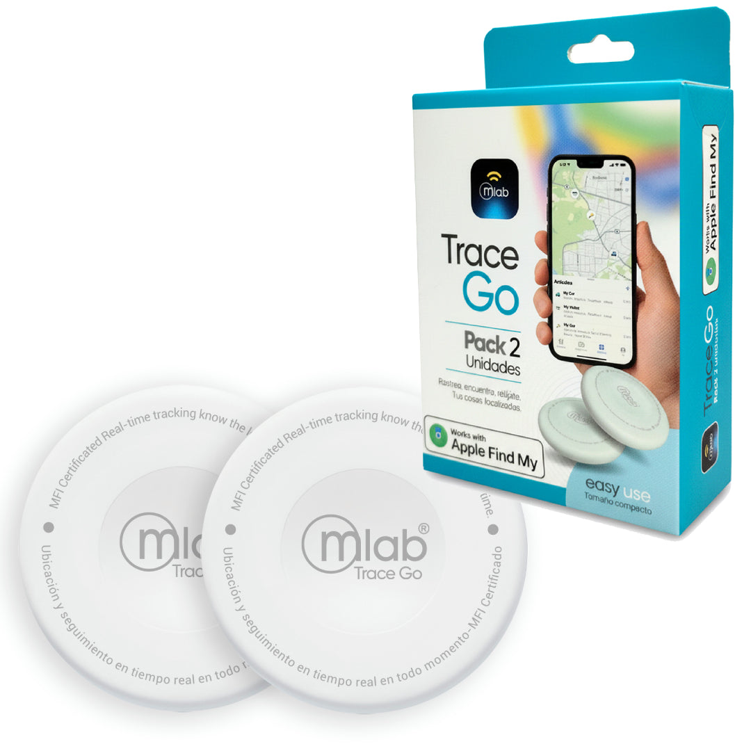 PACK 2 RASTREADORES TRACE GO PARA IPHONE MLAB 9485 – Fotosol