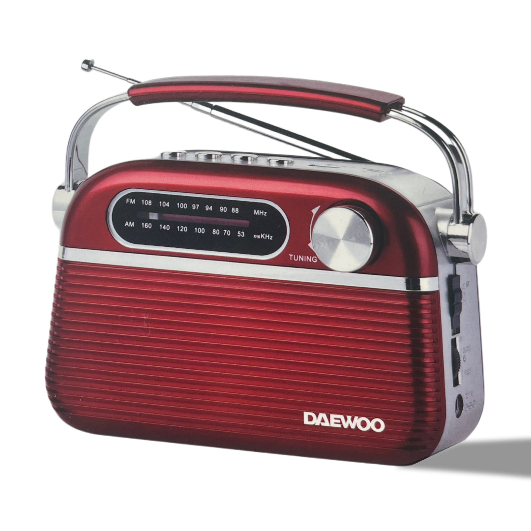 RADIO PORTATIL AM/FM DI-H221RD DAEWOO – Fotosol