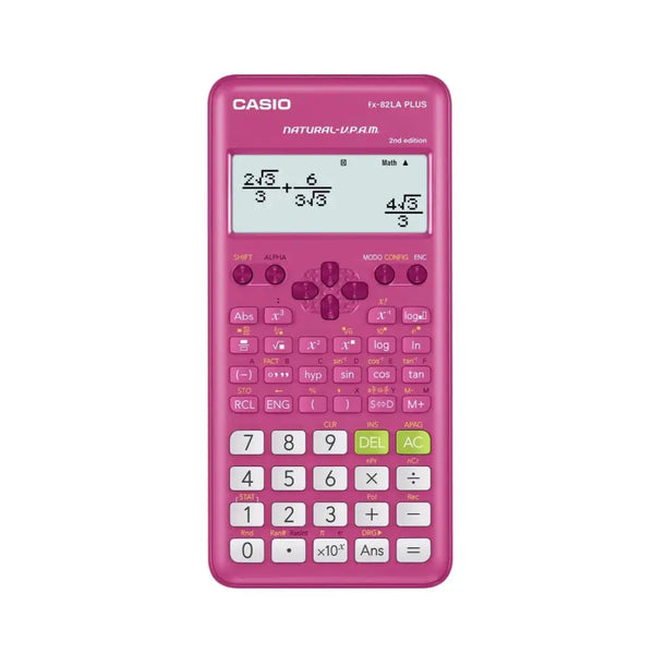 CALCULADORA CIENTIFICA CASIO ROSA FX-82LAPLUS-PK - Fotosol